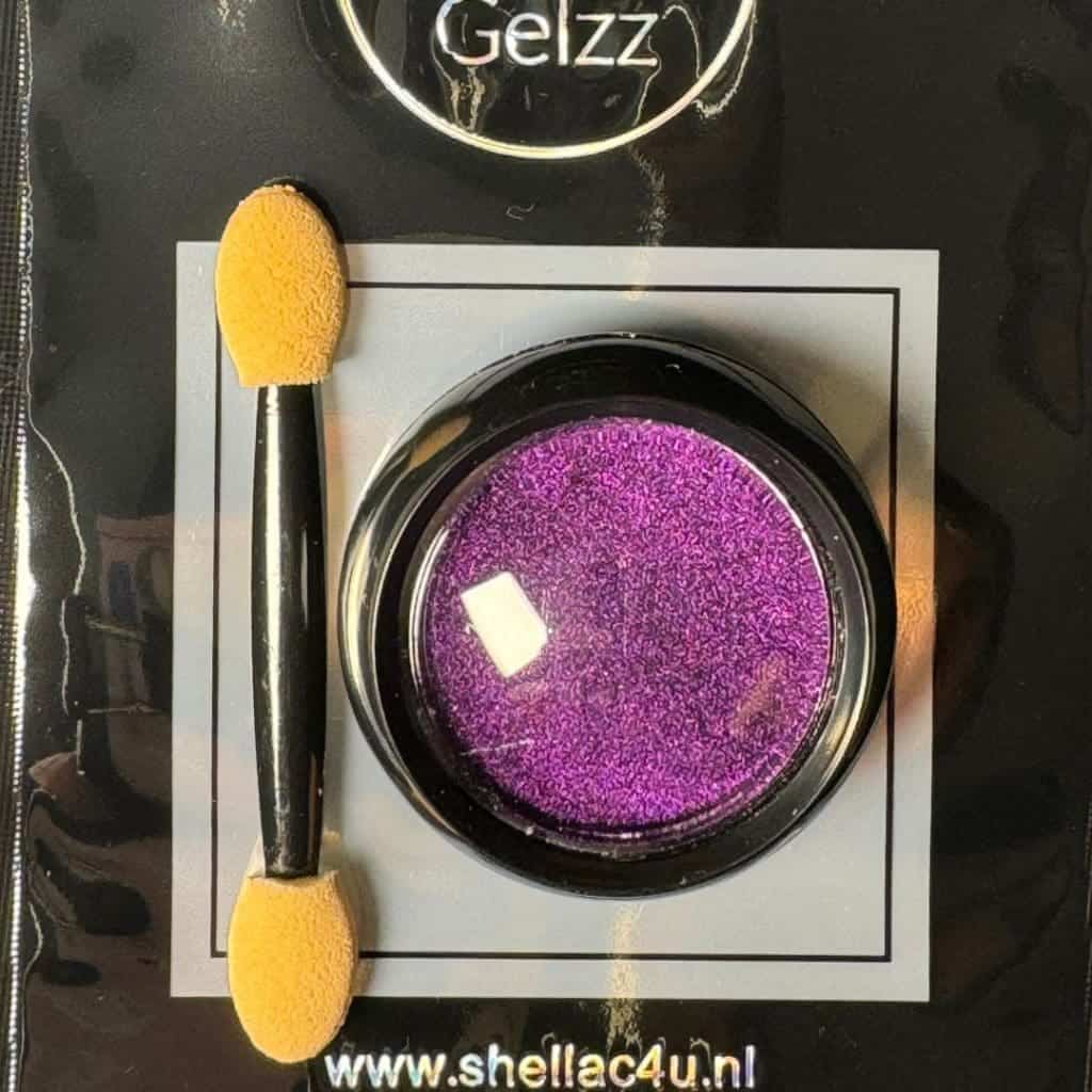 Gelzz Charm Purple Chrome Powder - Shellac4u